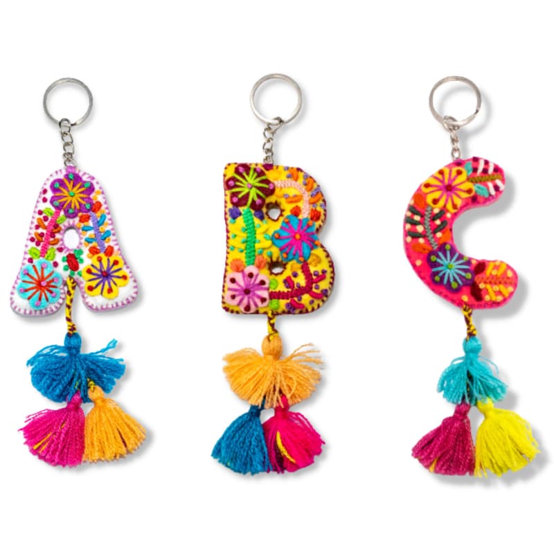 Alphabet Keychain - Etsy