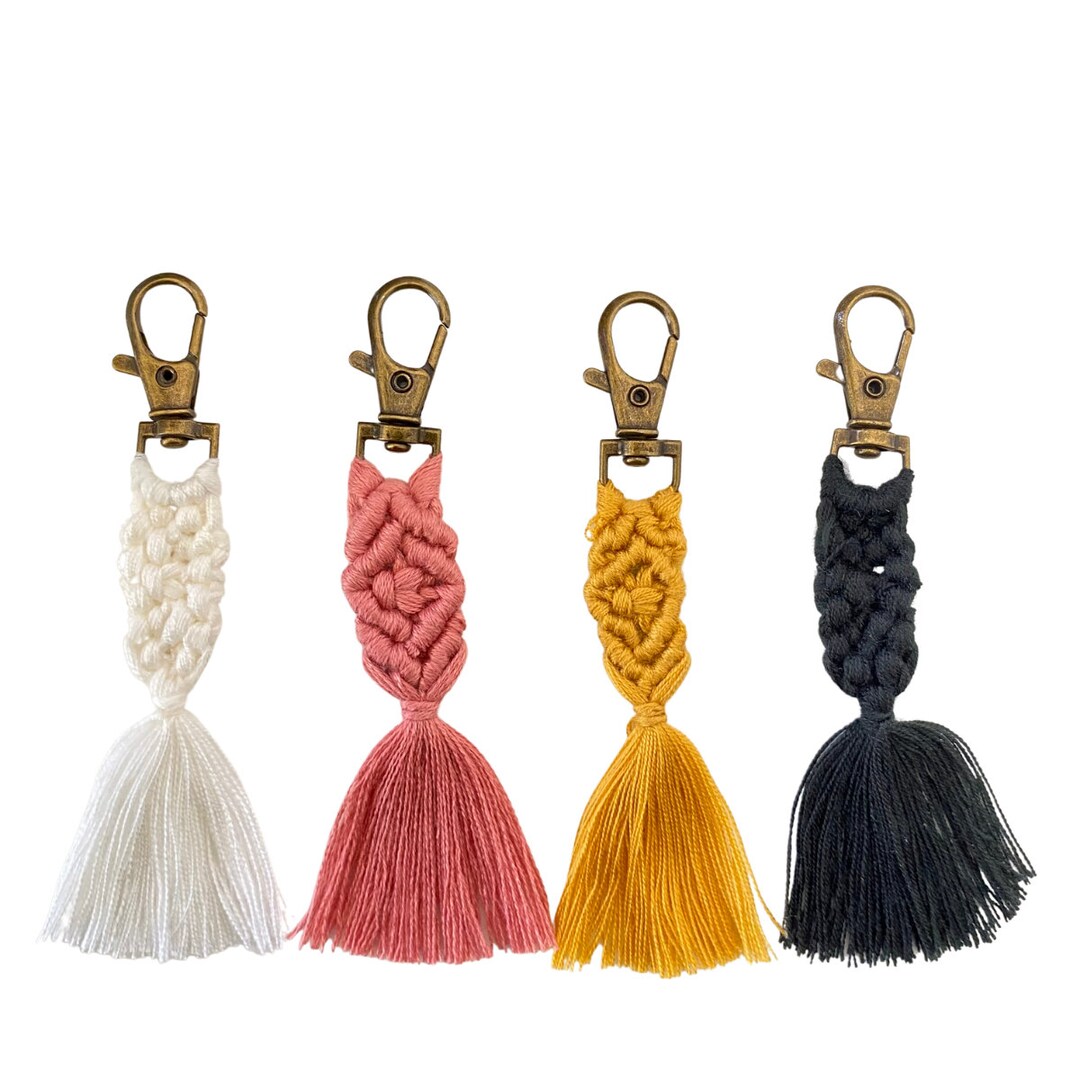 Handmade Macrame Zipper Pull: Fair Trade Bag Charm Tassel - Etsy