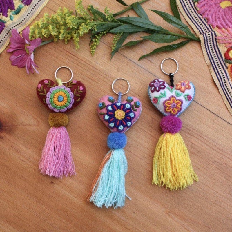 Embroidered Heart - Etsy