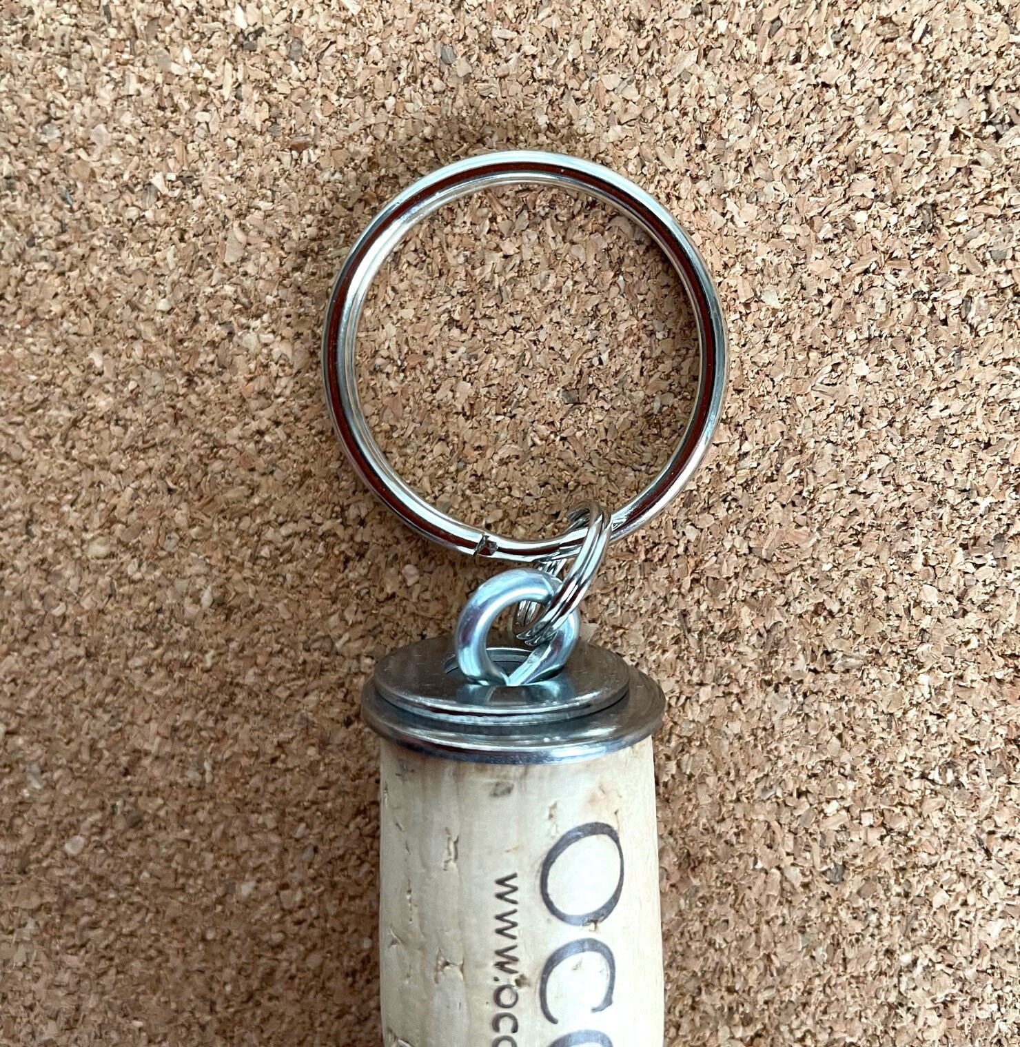 Cork Keychain, Rainbow Heart Keychain, Pride Keychain, Upcycled Wine ...