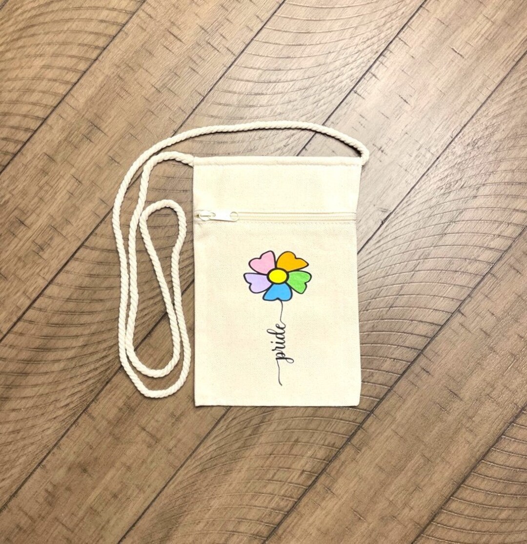 Rope Purse, Canvas Rope Purse, Pride Rope Purse, Pride Purse, String ...