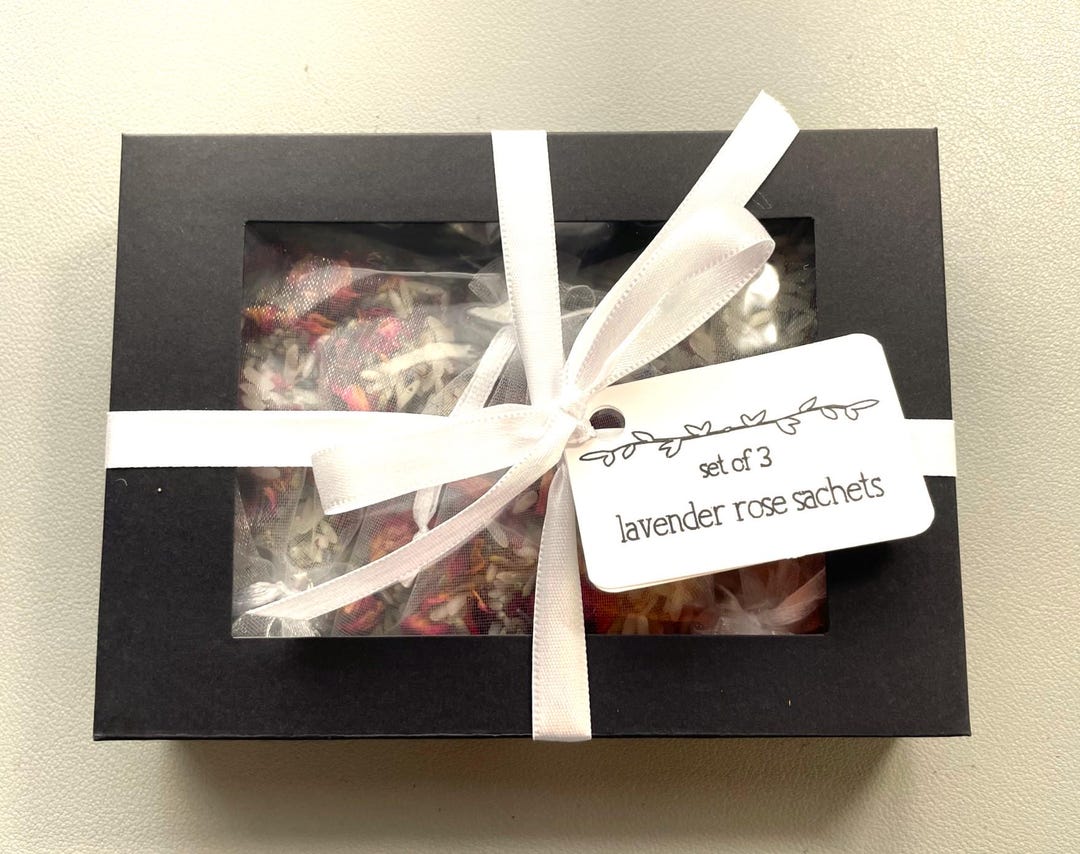 Sachets, Lavender Rose Sachets, Aromatherapy Sachets, Sachet Boxed Gift ...