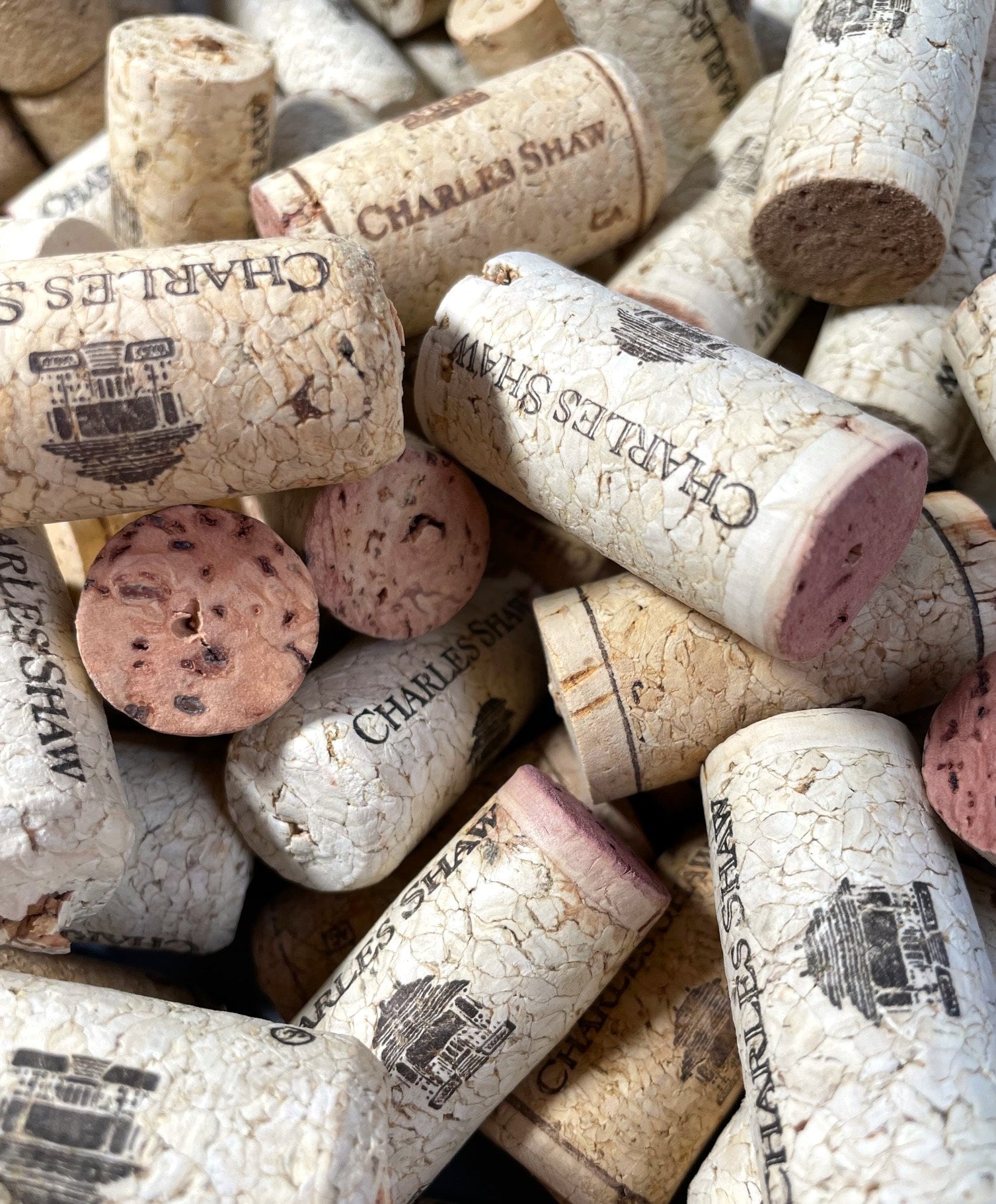 125 Natural Wine Corks, Used Wine Corks, Charles Shaw Wine Corks, Wine ...
