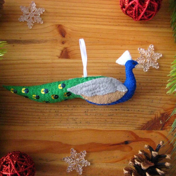 Felt Peacock - Etsy