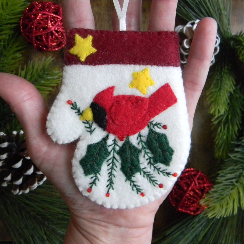 Cardinal Felt Ornament - Etsy
