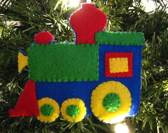 Felt Train Ornament - Etsy