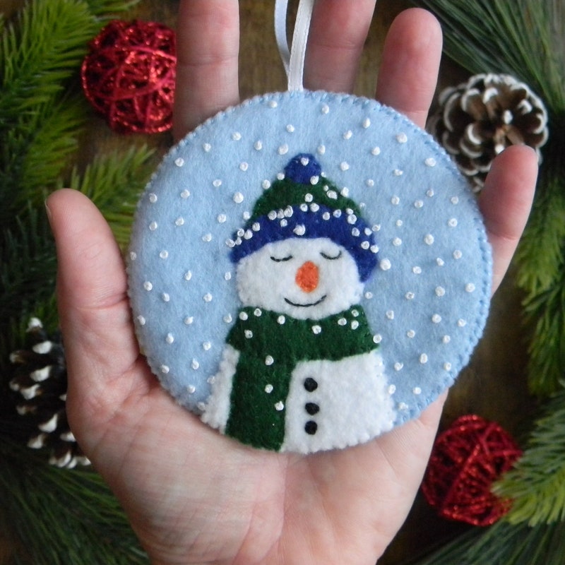 Felt Snowman - Etsy