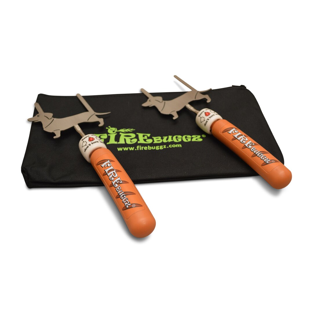 FIREBUGGZ Telescoping Smores Skewers – Stainless Steel Roasting Sticks ...