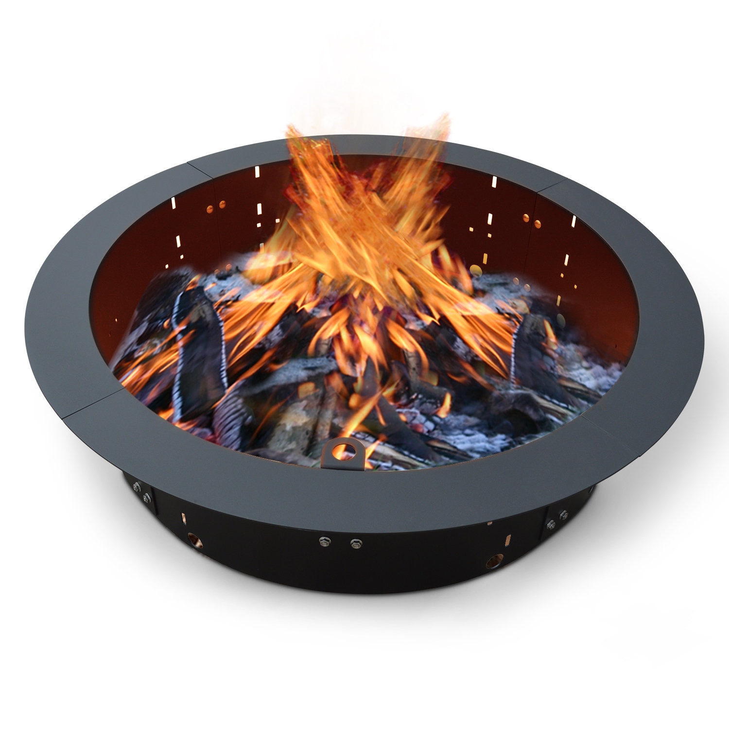 Firebuggz 31” Round Steel Fire Pit Insert, Campfire Ring - Etsy