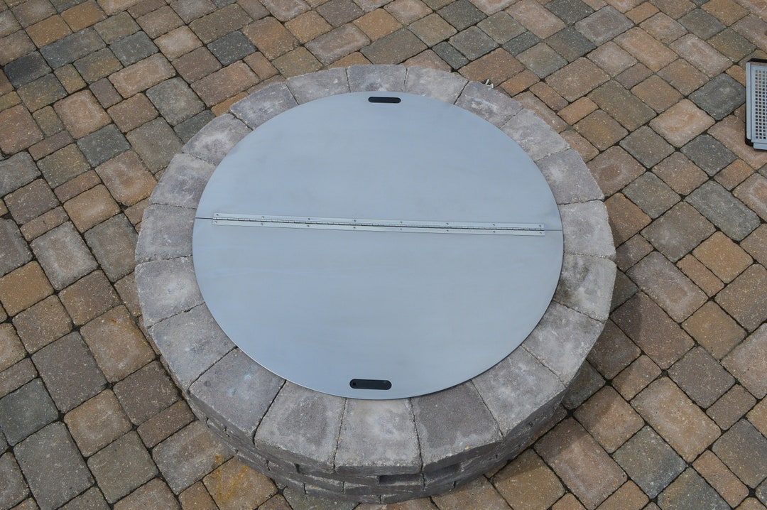 Firebuggz Fire Pit Covers - Stainless Steel Fire Pit Cover, 40” Round ...