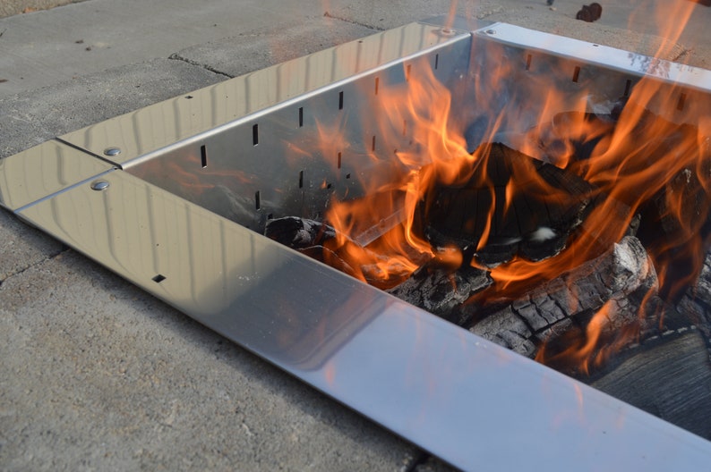 Heavy Duty Stainless Steel Fire Pit Ring Insert - 24" Square - Etsy
