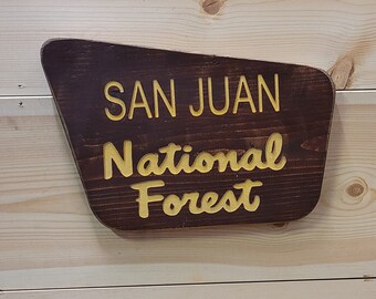 Colorado/rustic/carved/mountains/wood/sign/recreational | Etsy