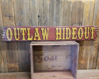 Hideout sign | Etsy
