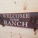 WELCOME to our RANCH Rustic Carved Wood Sign Western décor | Etsy