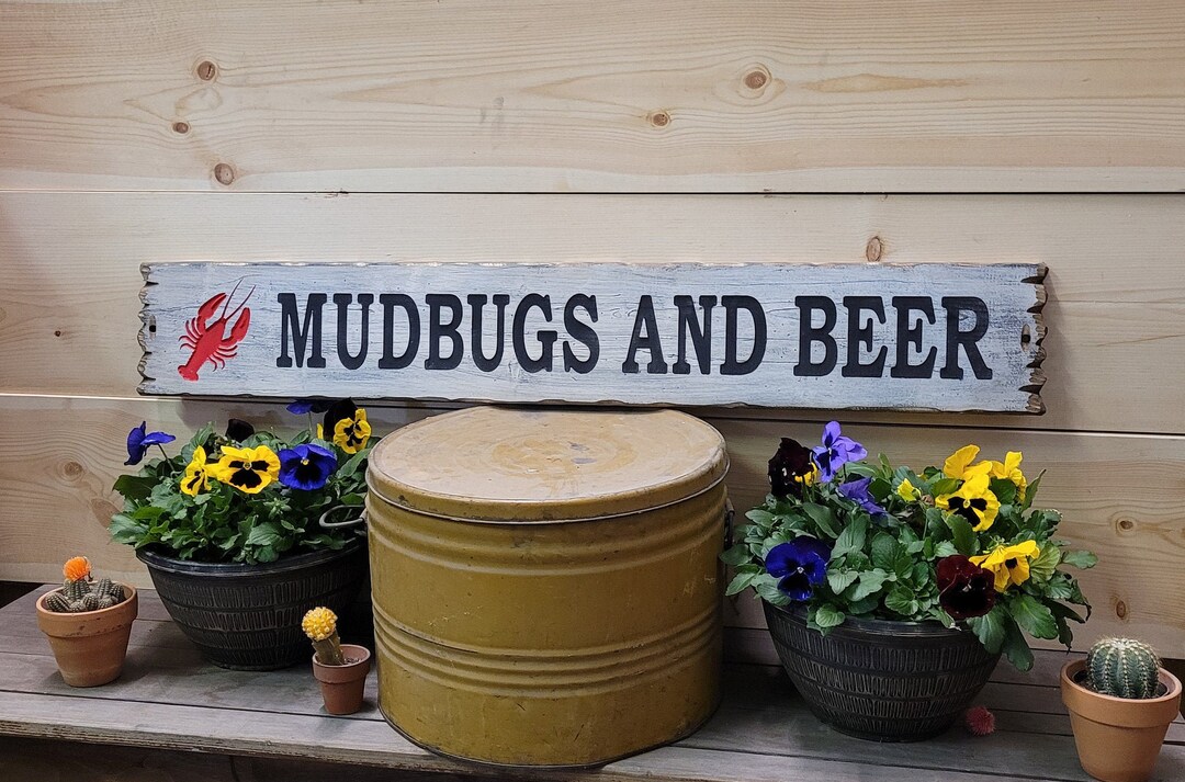 MUD BUGS and Beer/patio/deck/man - Etsy