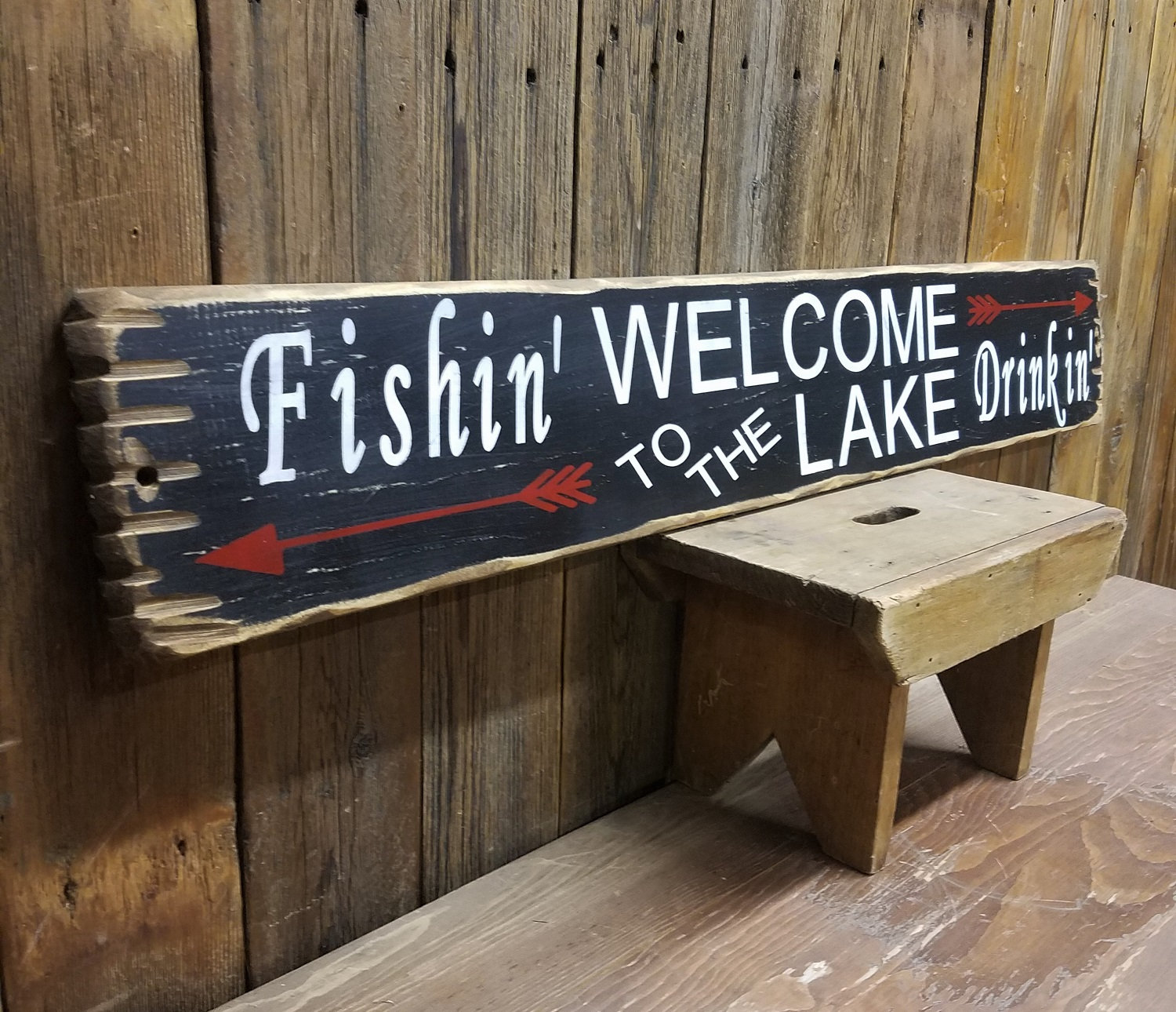 WELCOME to the LAKE/Rustic/Wood/Sign/Marina/Fishing/Lake/Cabin/decor ...