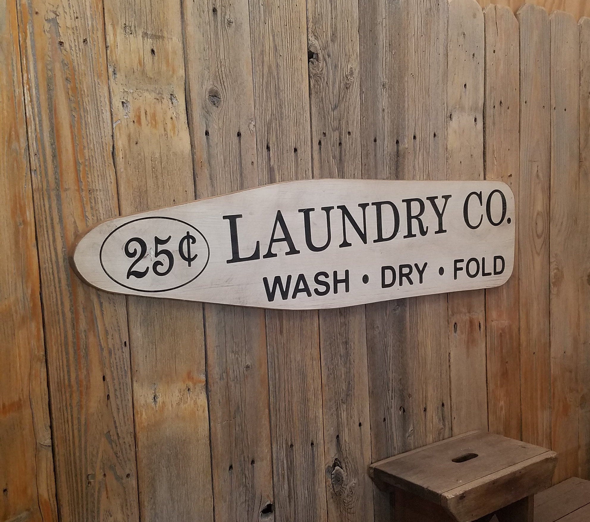 Laundry Co./Wash Dry Fold/Rustic/Carved/Wood/Sign/Laundry Room/Laundry ...