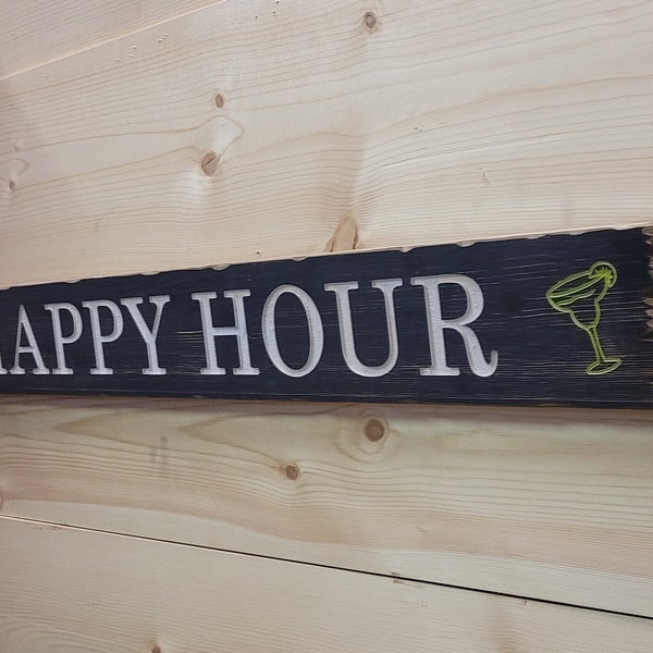 Happy Hour Sign - Etsy