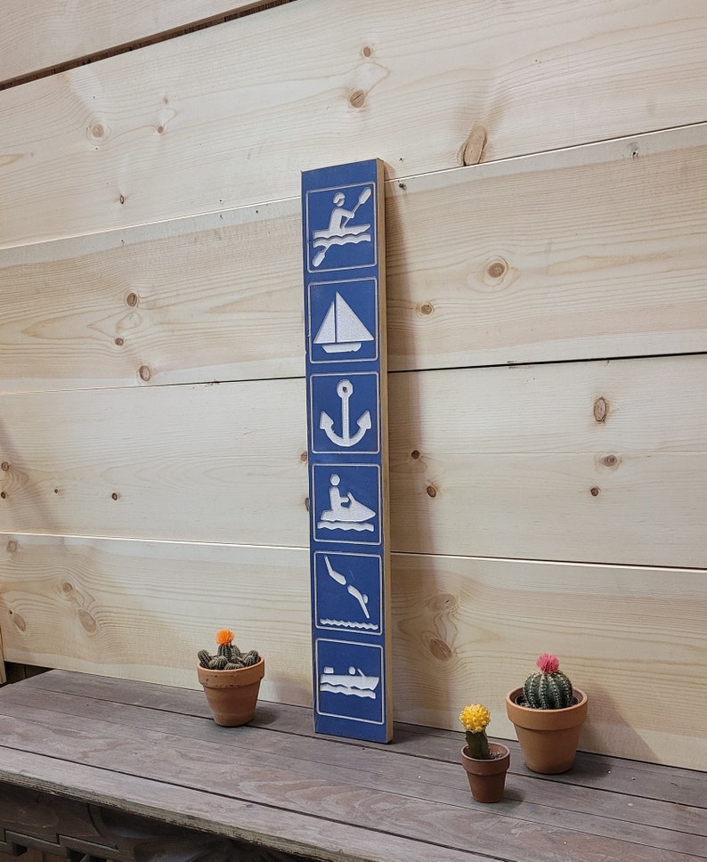 Water Icons/carved/rustic/wood/sign/water | Etsy