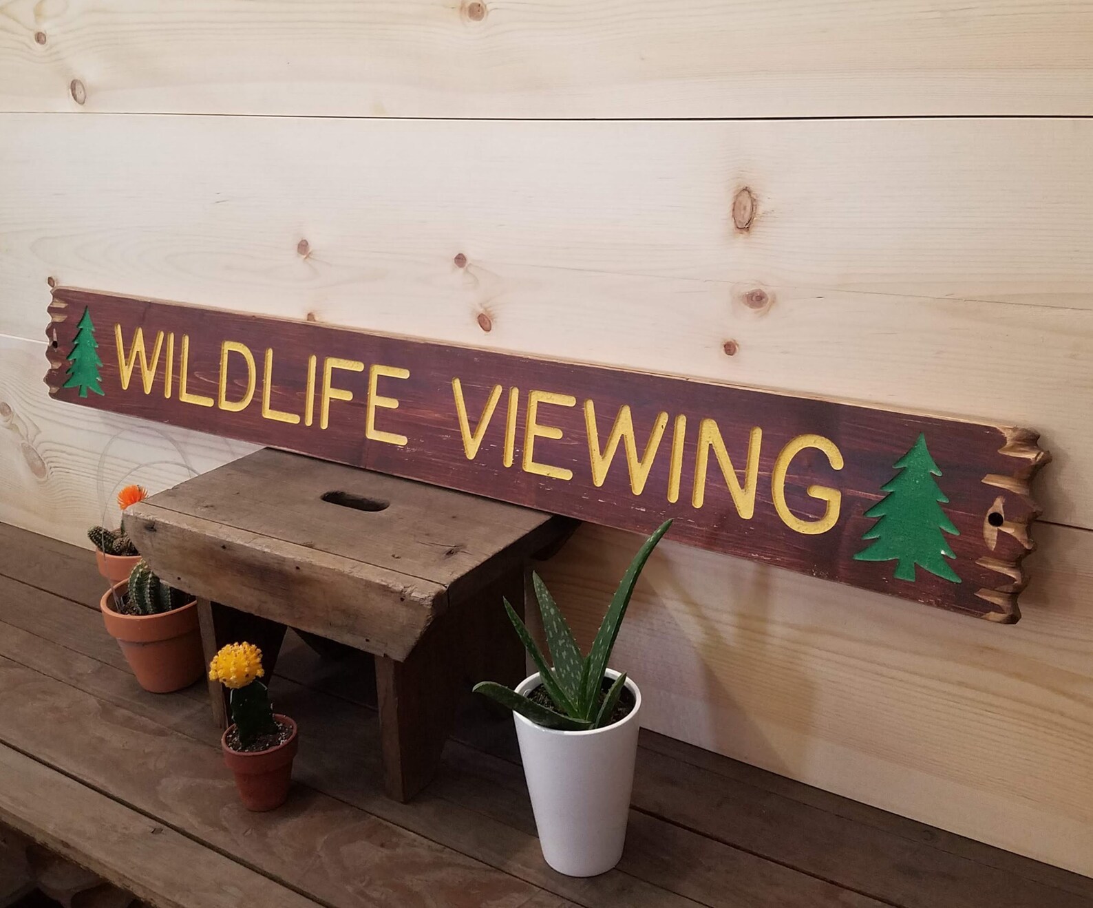 WILDLIFE VIEWING Rustic Engraved Wood Sign National Park | Etsy
