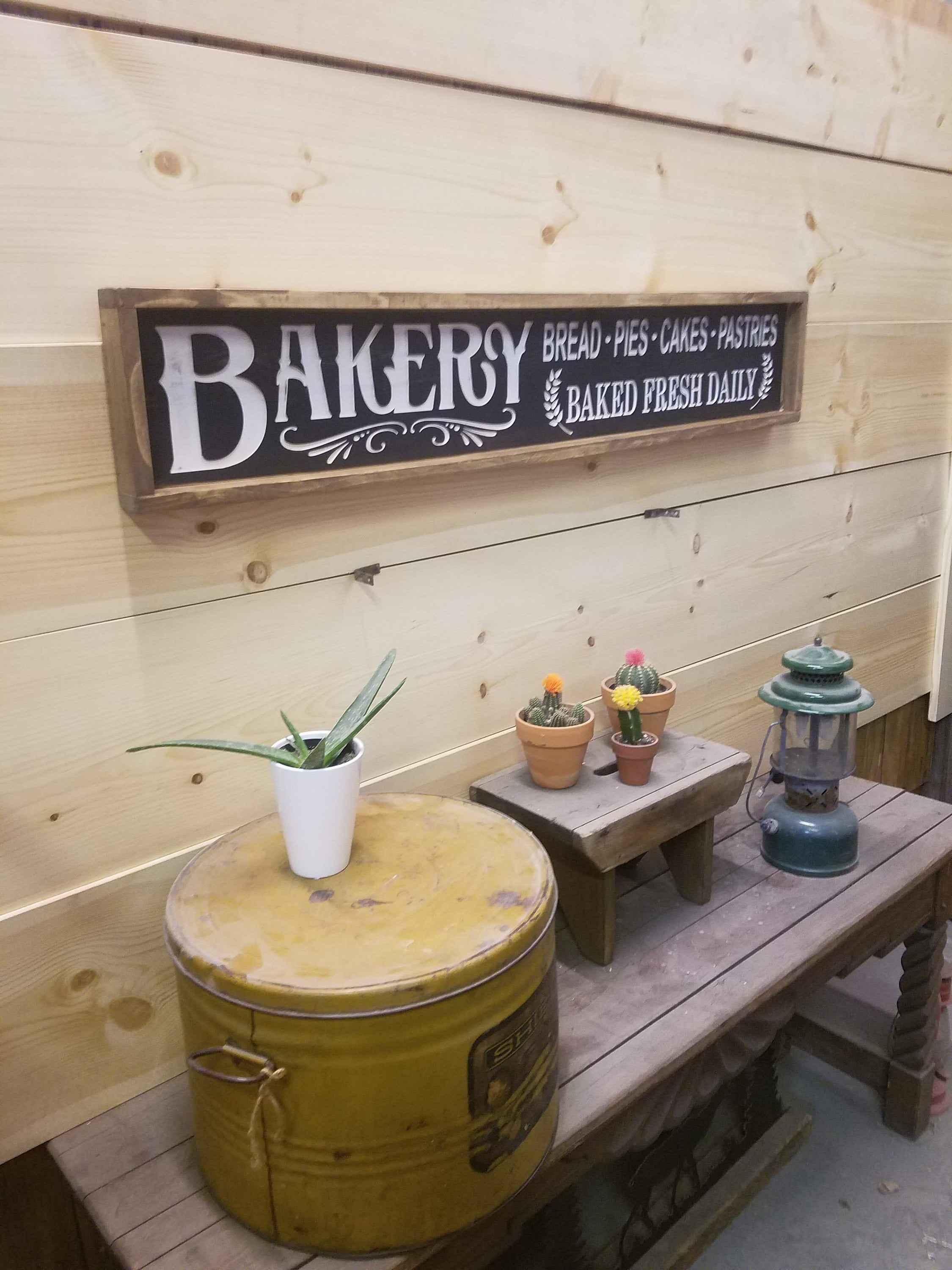 Bakery/Rustic Carved Wood Sign/Framed/Farmhouse Signs/Kitchen décor ...