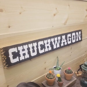 CHUCKWAGON/Rustic/Wood/Sign/Ranch/Décor/Cowboys/Bunk | Etsy