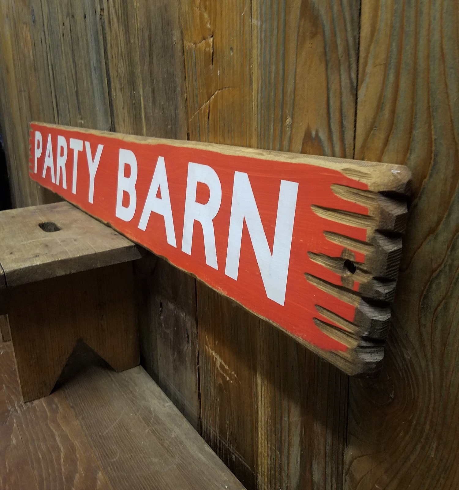 Barn Sign PARTY BARN Rustic Wood Sign Barn decor Ranch decor Farm sign ...