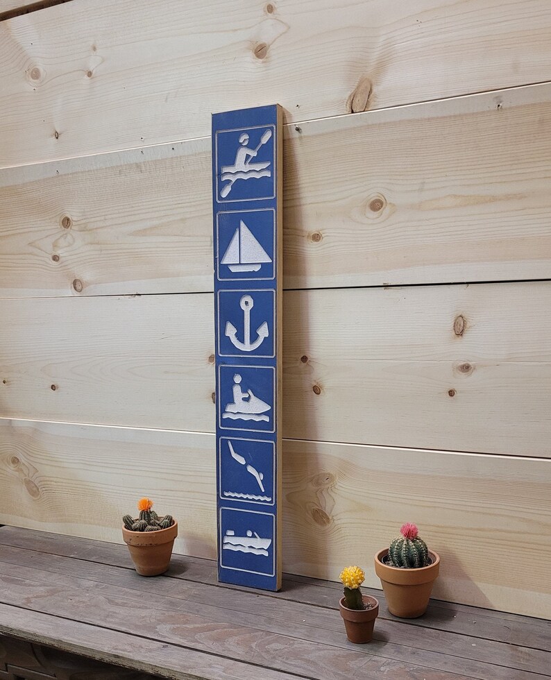 Water Icons/carved/rustic/wood/sign/water | Etsy