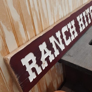 Ranch Kitchen/rustic Carved Wood Sign/western Décor/bunk House/cowboys ...