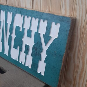 Punchy/rustic Carved Wood Sign/western Décor/bunk House/cowboys ...