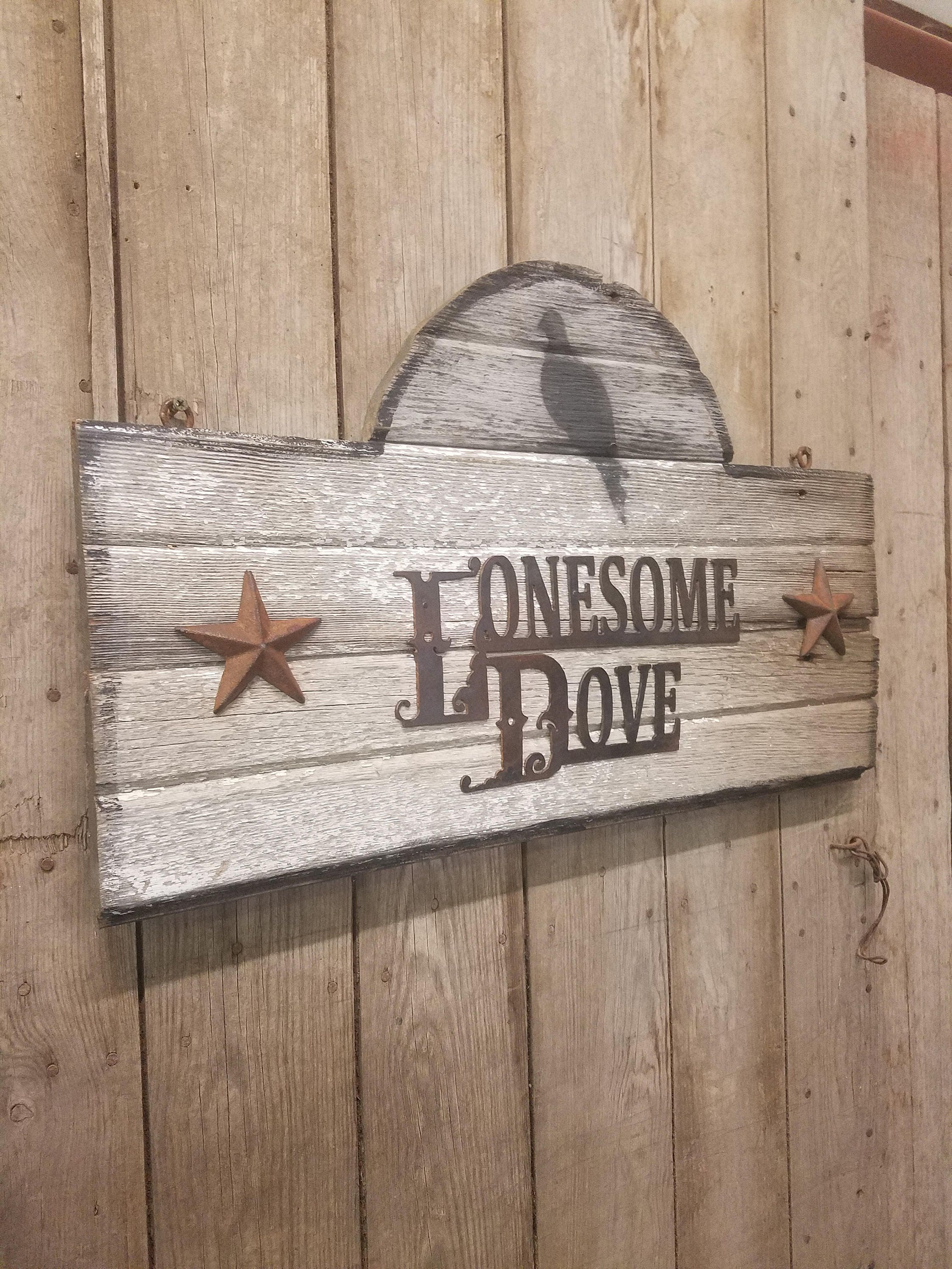 Lonesome Dove Rustic Wood Sign/Western/Cowboys/Robert Duvall/Tommy Lee ...