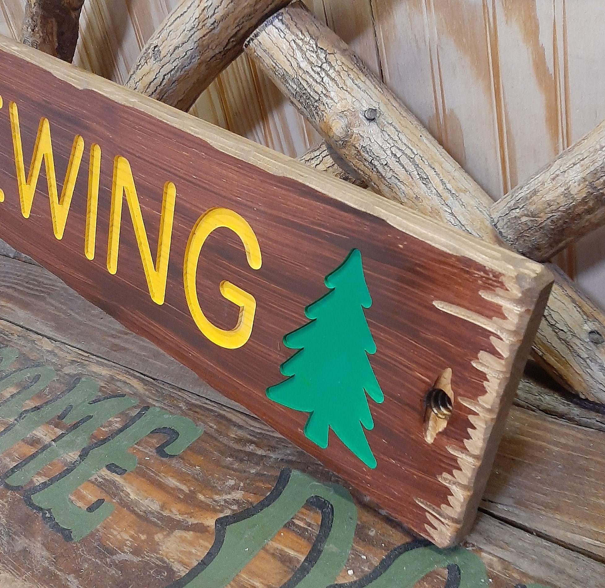 WILDLIFE VIEWING Rustic Engraved Wood Sign, National Park, Cabin décor ...