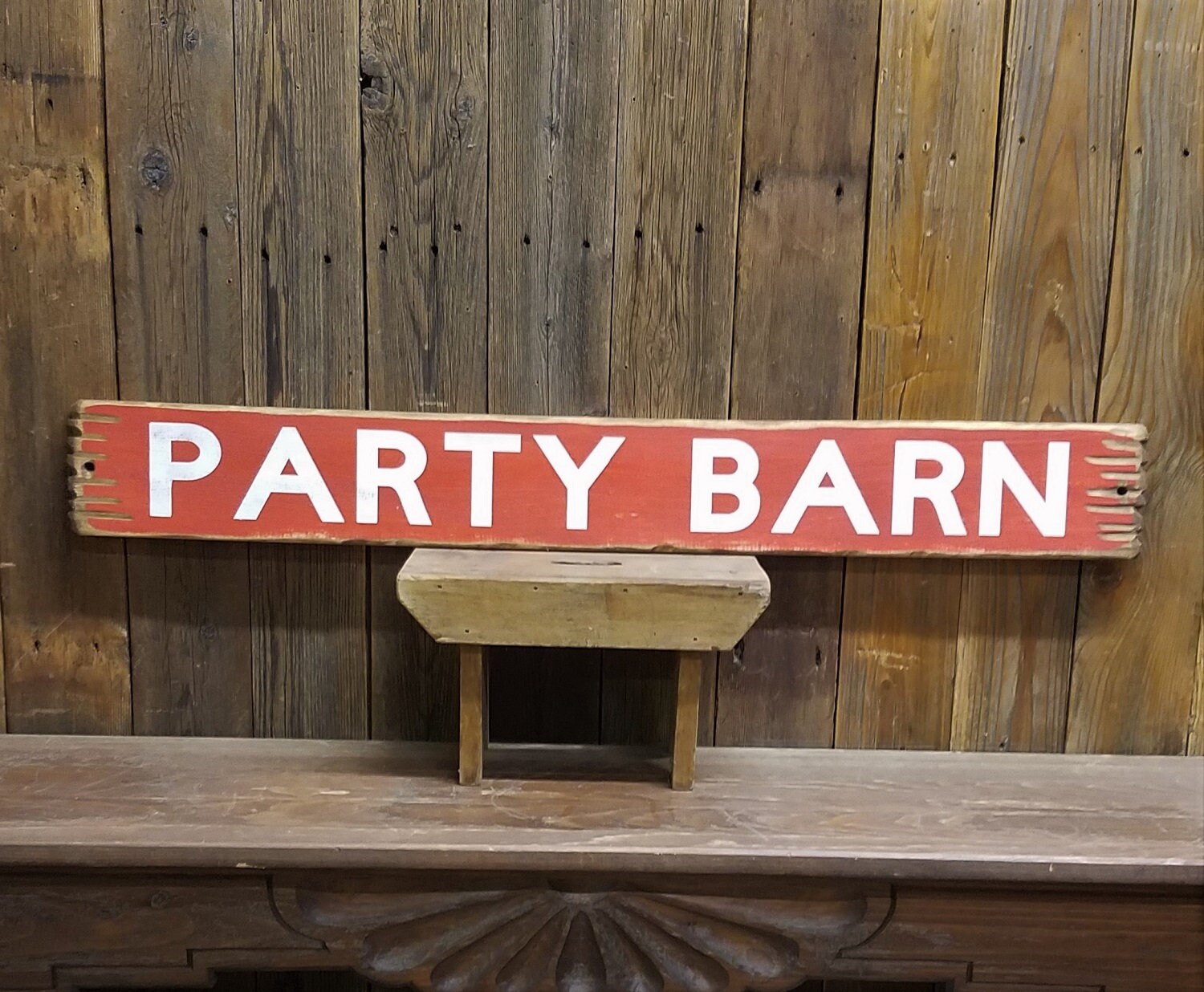 Barn Sign PARTY BARN Rustic Wood Sign Barn decor Ranch decor Farm sign ...
