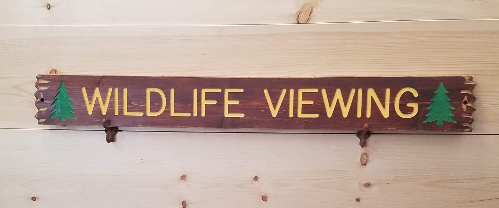 WILDLIFE VIEWING Rustic Engraved Wood Sign National Park | Etsy
