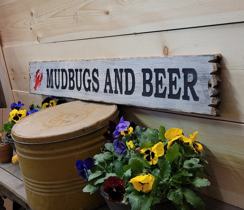 MUD BUGS and Beer/patio/deck/man | Etsy