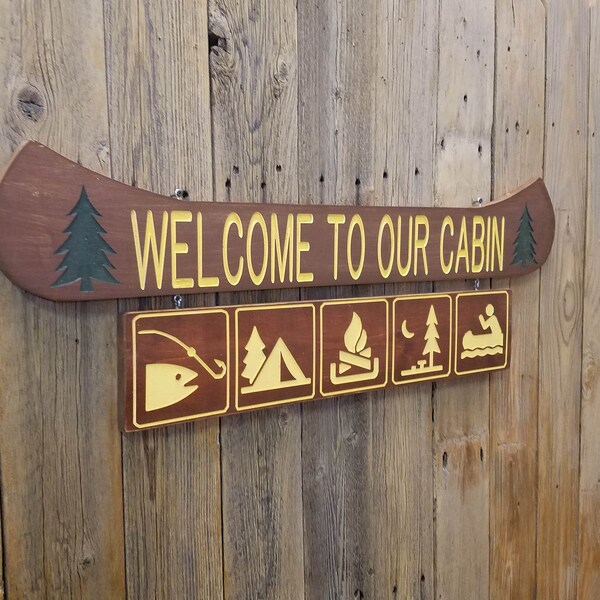 Rustic Cabin Signs - Etsy