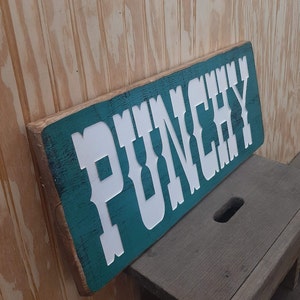 Punchy/rustic Carved Wood Sign/western Décor/bunk - Etsy