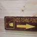 Kid's Fishing Pond/rustic/carved/wood Sign/kids Room Décor/cabin/patio ...