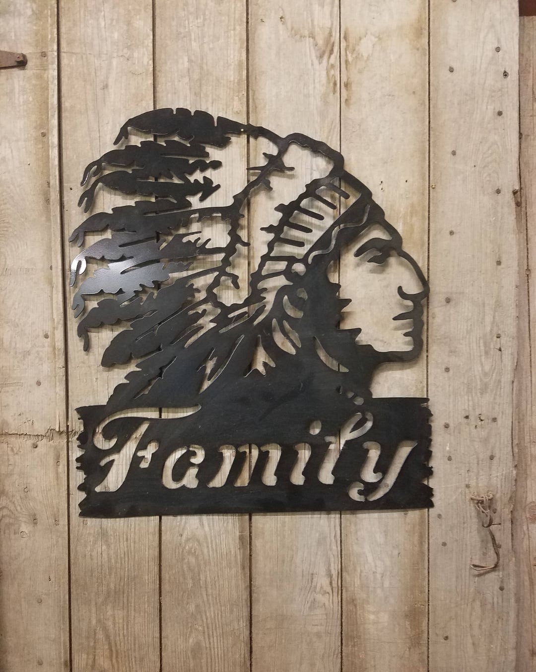 Indian Chief Sign/metal/cabin/home/lodge/native American/décor - Etsy