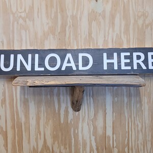 UNLOAD Here/carved/rustic/wood/sign/ski Cabin Sign/lodge/décor/ Snow ...