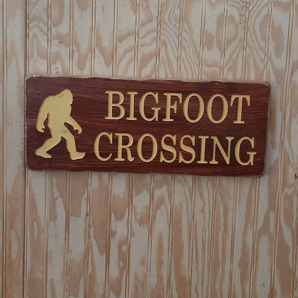 Wood Bigfoot Sign - Etsy