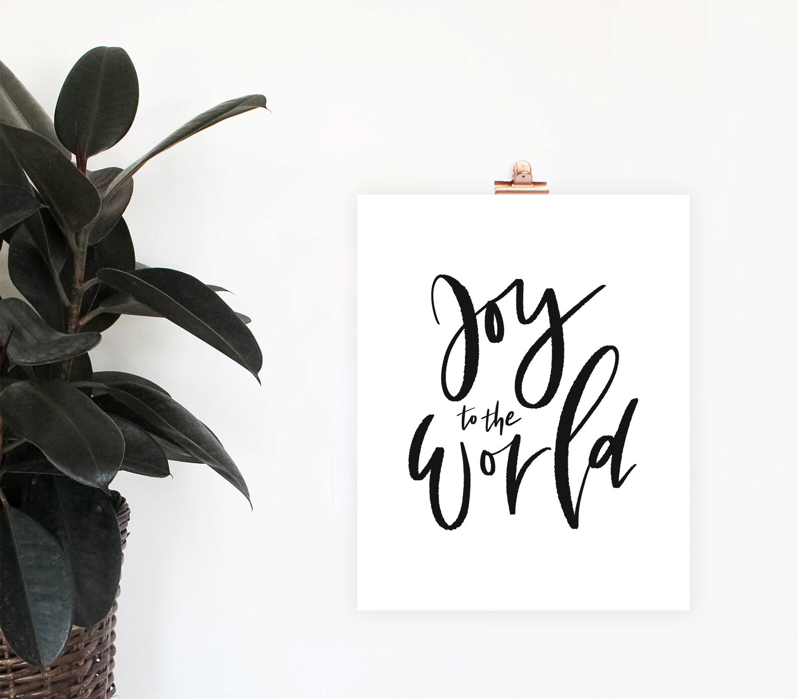 Joy to the World Print, Printable Christmas Decor, Holiday Printable ...