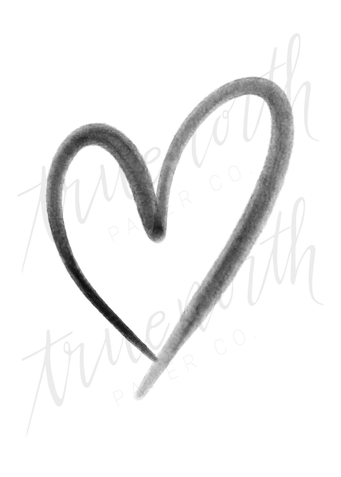 Heart Printable 5x7 Card, Anniversary/valentines Day Card, Card for Him ...