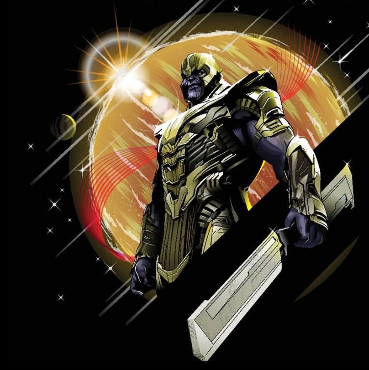 Endgame Thanos Weapon Double-sided Sword Keychain - Etsy