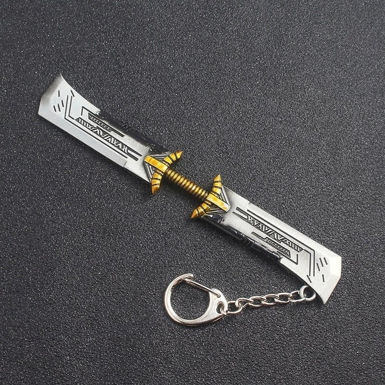 Endgame Thanos Weapon Double-sided Sword Keychain - Etsy