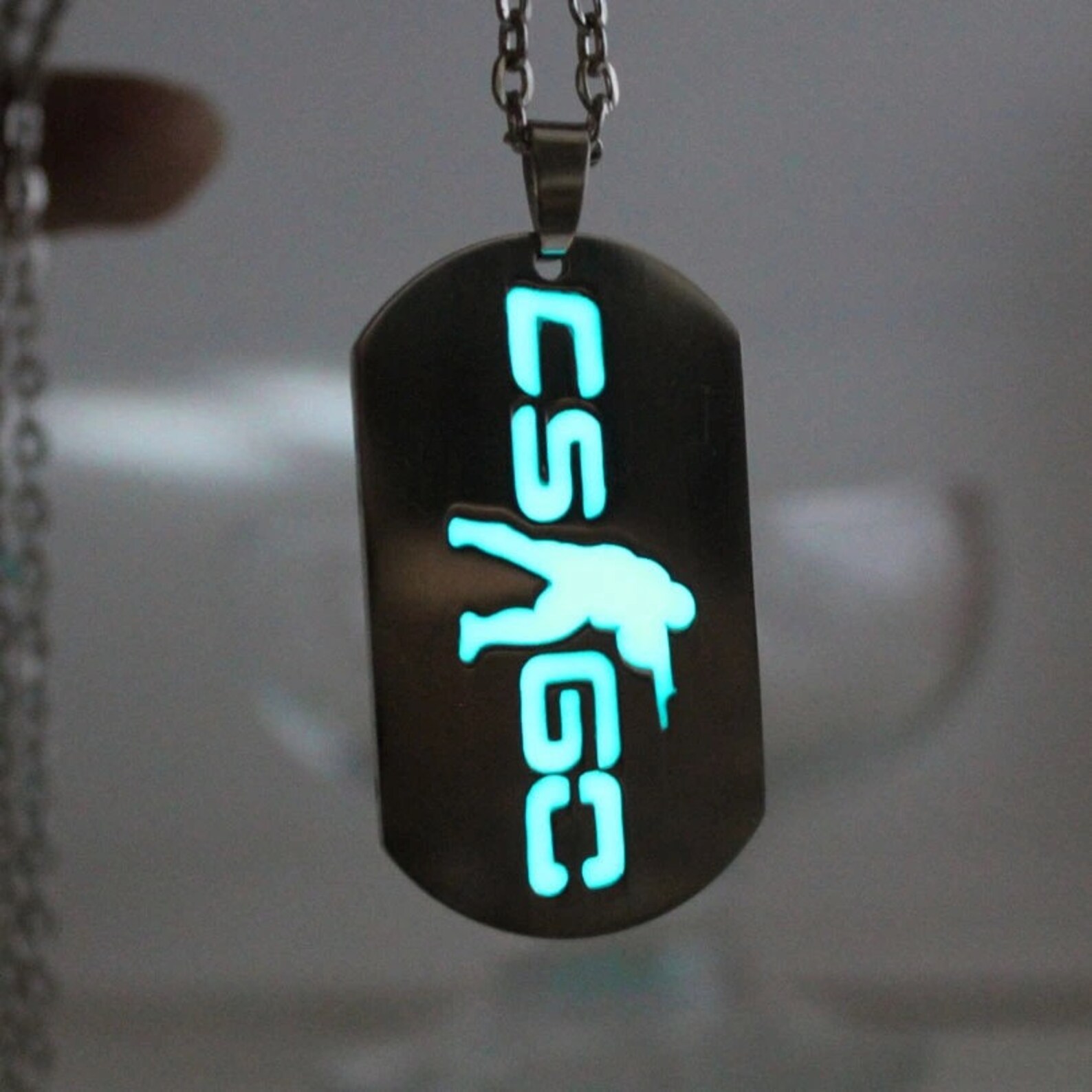 Counter Strike Token Glow in the Dark Necklace - Etsy