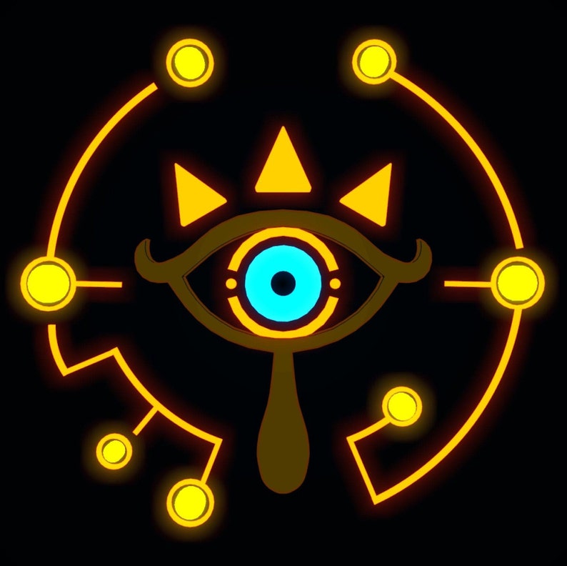 Zelda Sheikah Eye Inspired Keychain - Etsy