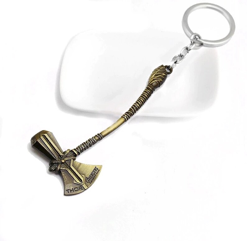 Thor Ax Hammer Avengers Endgame War Keychain - Etsy