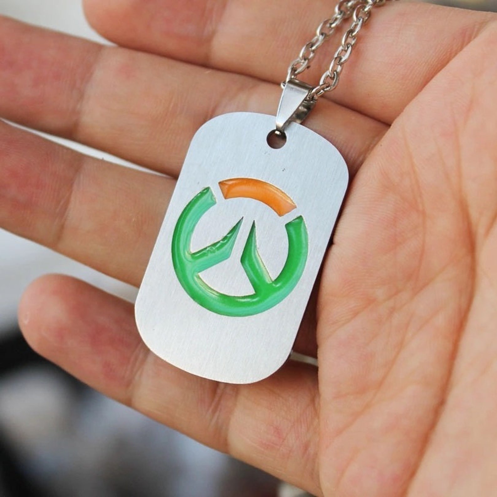 Overwatch Emblem Glowing in the Dark Necklace / Keychain | Etsy