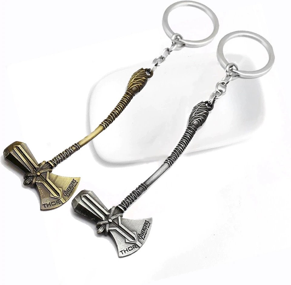 Thor Ax Hammer Avengers Endgame War Keychain - Etsy